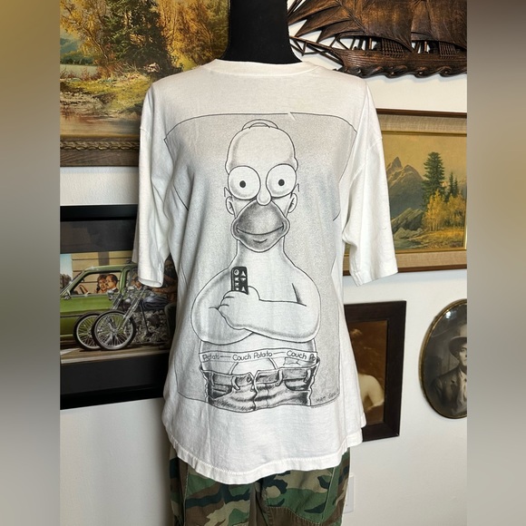 Shirts | Vintage 1995 Homer Simpson Calvin Klein Couch Potato Tshirt ...
